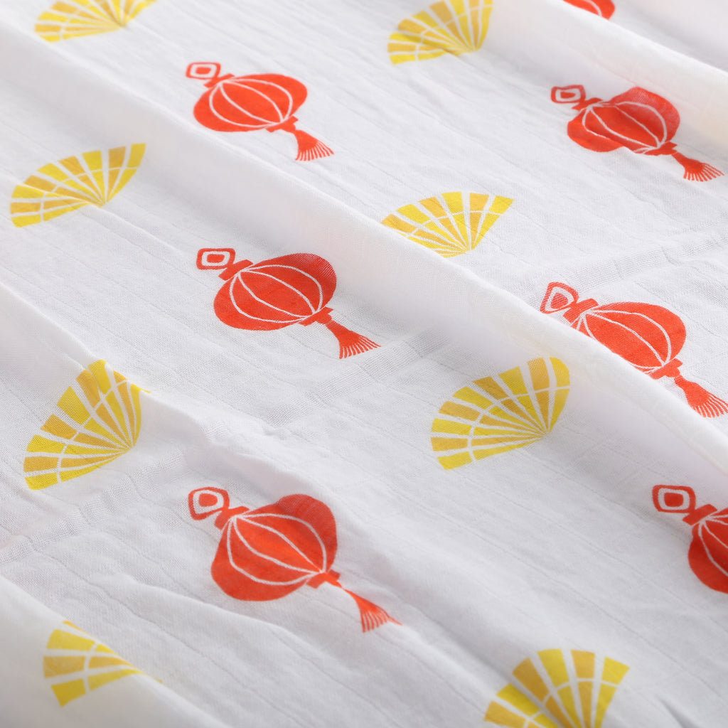 For Luck & Love - China | Baby Muslin Swaddle | Proud Baby